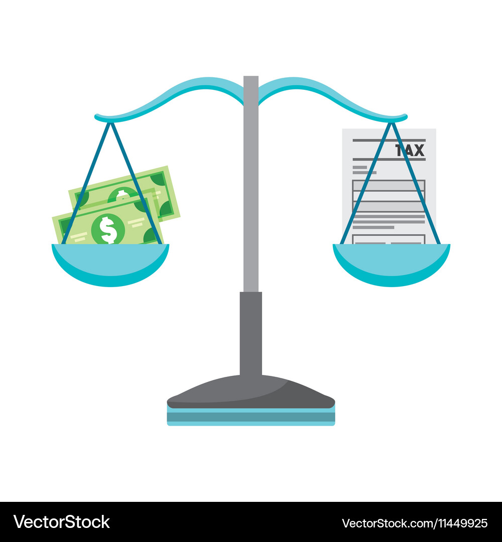 Tax time flat icons Royalty Free Vector Image - VectorStock