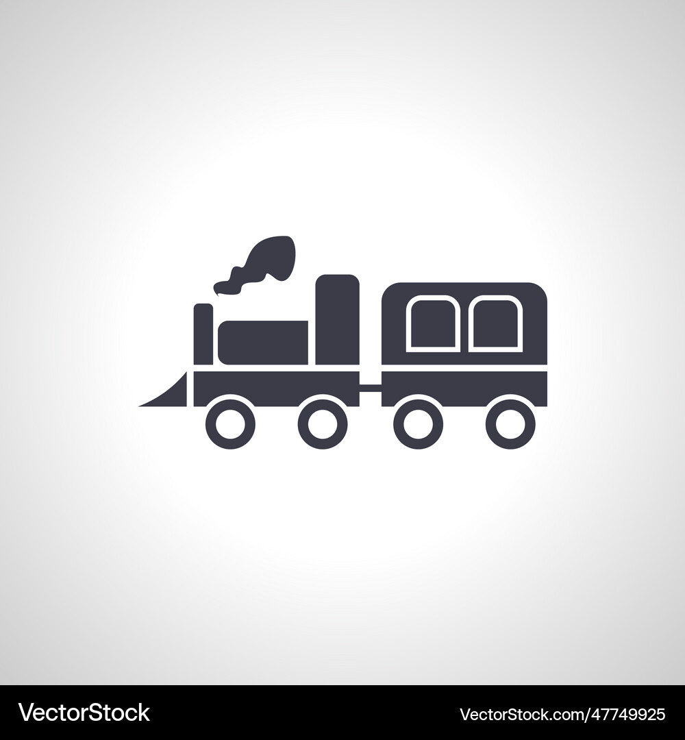 Train toy icon toy icon Royalty Free Vector Image