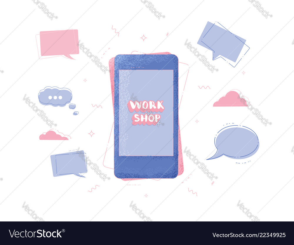 Workshop template Royalty Free Vector Image - VectorStock