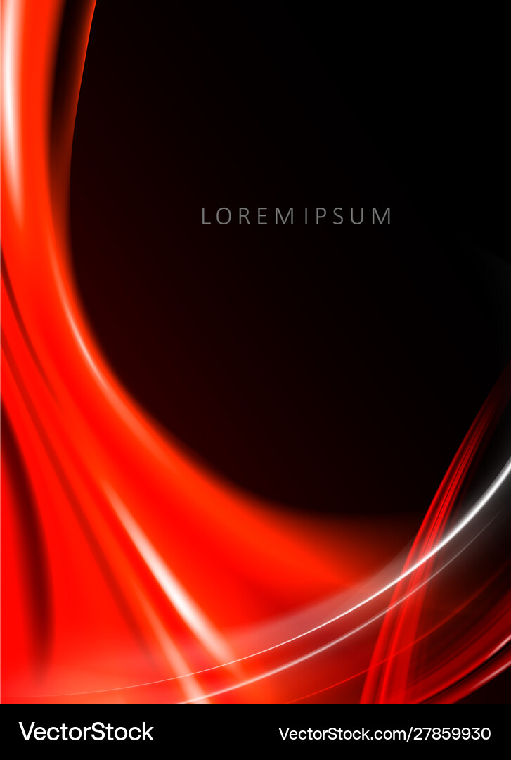 Abstract dark red design with curved stripes like Vector Image