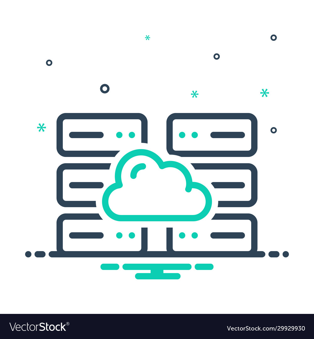 Cloud server Royalty Free Vector Image - VectorStock