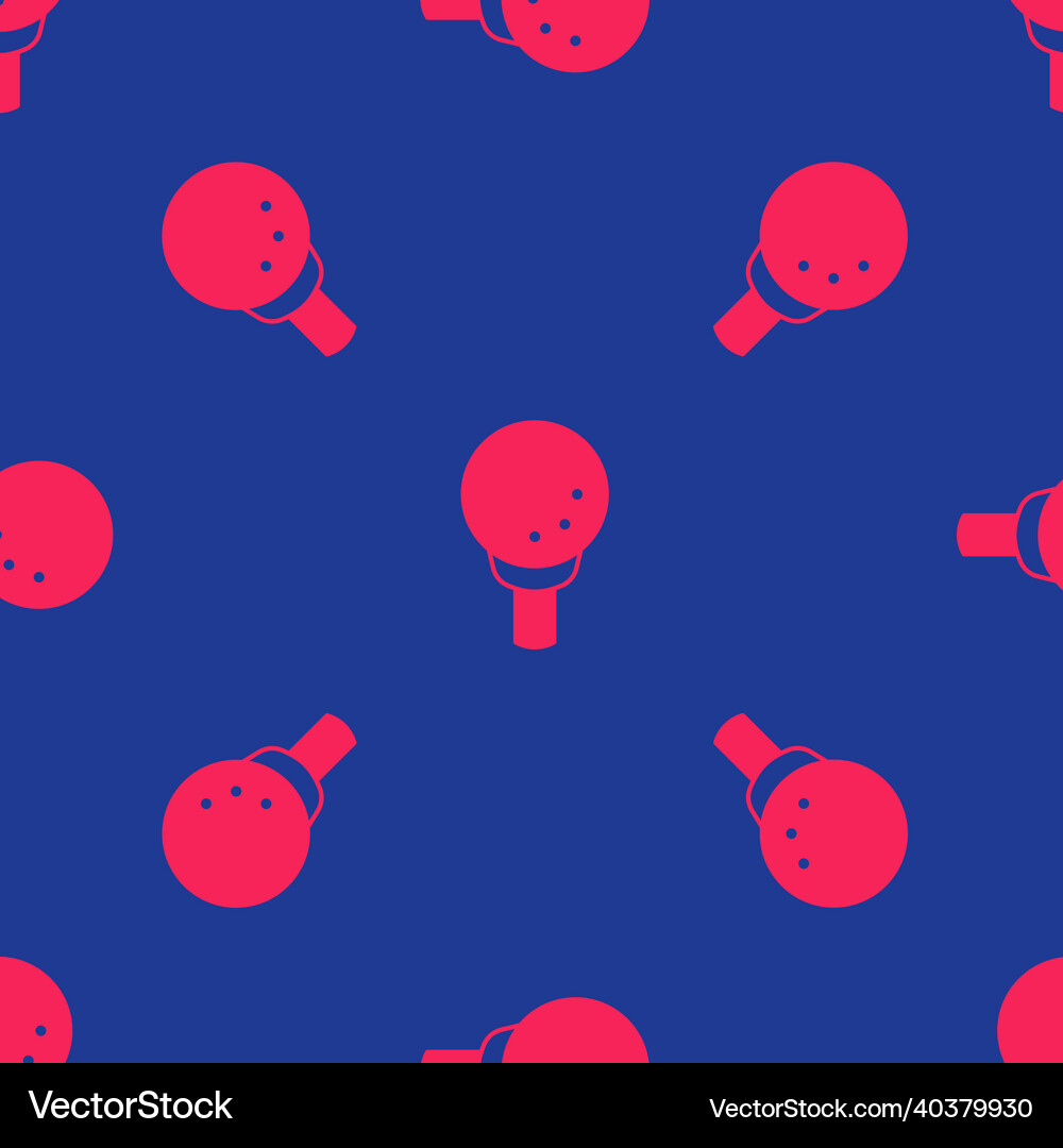 Red golf ball on tee icon isolated seamless Vector Image