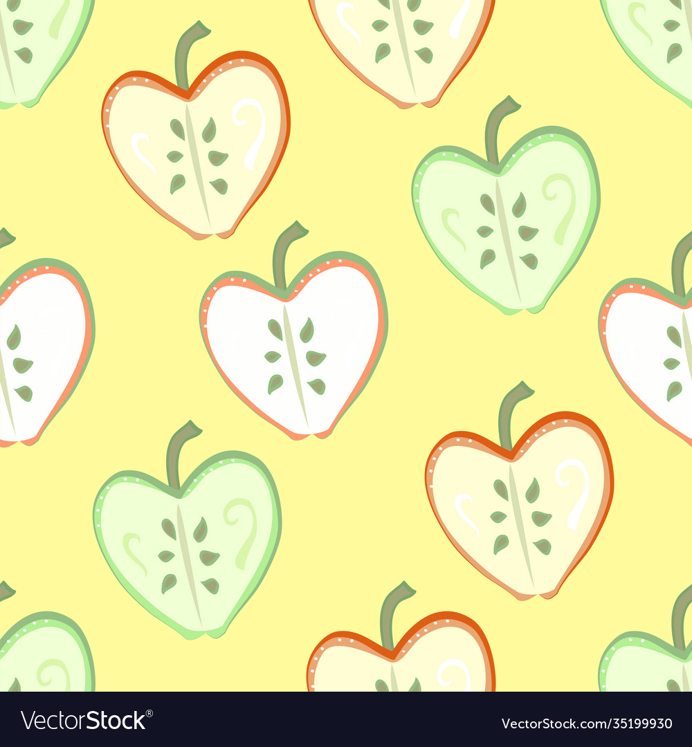 Seamless repeating fruit pattern Royalty Free Vector Image