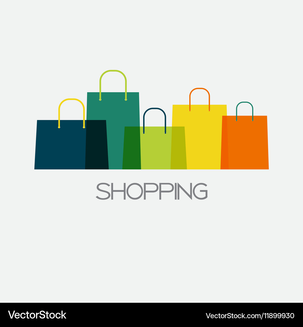 Shopping bag design background Royalty Free Vector Image