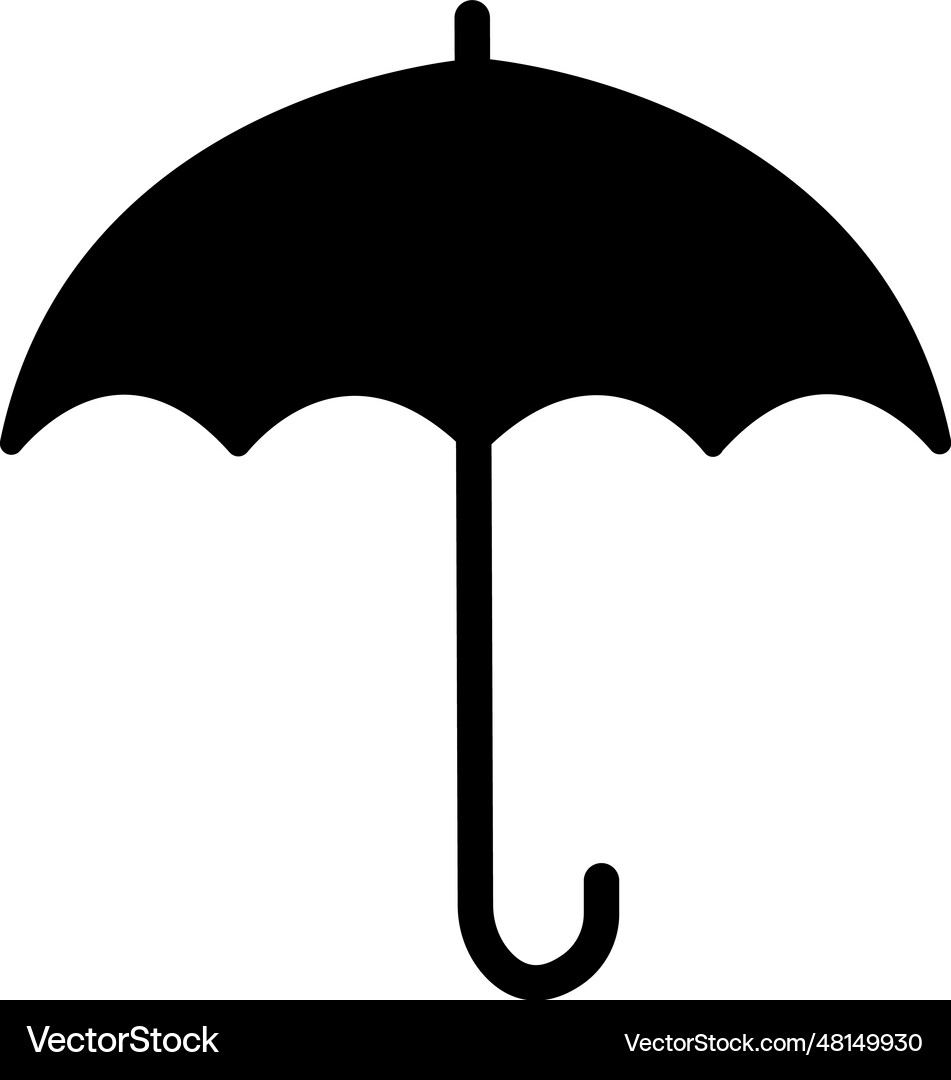 Umbrella icons isolated on white background Vector Image