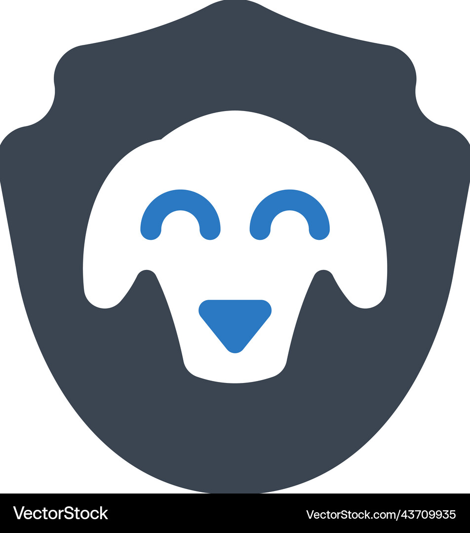 Animal insurance icon Royalty Free Vector Image