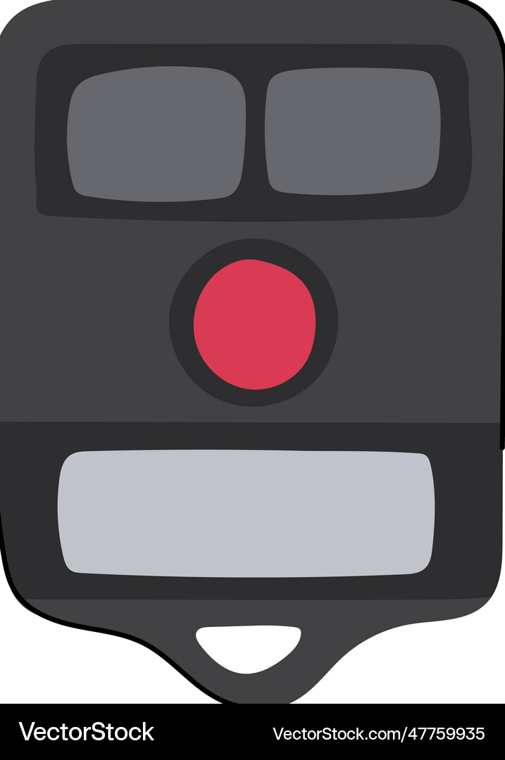 Automobile car key cartoon Royalty Free Vector Image