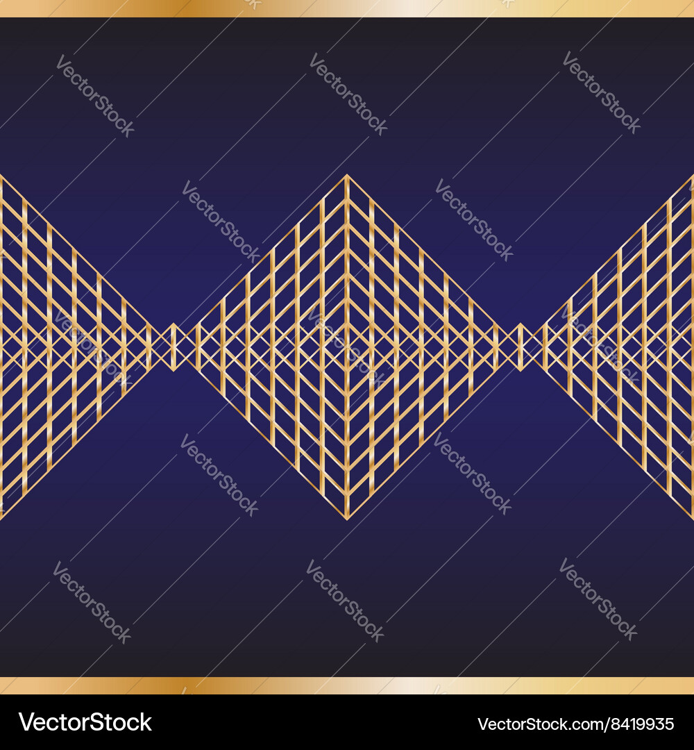 Card with pattern of golden mesh Royalty Free Vector Image