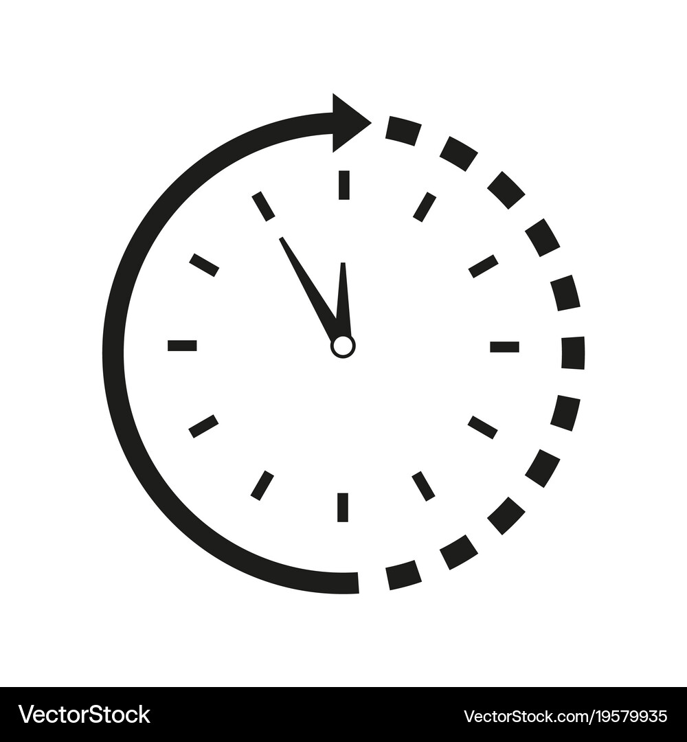 Clock Icon - Time Concept Royalty Free Vector Image