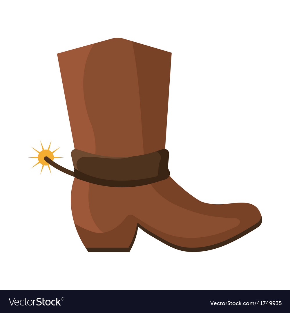 Cowboy boot design Royalty Free Vector Image - VectorStock