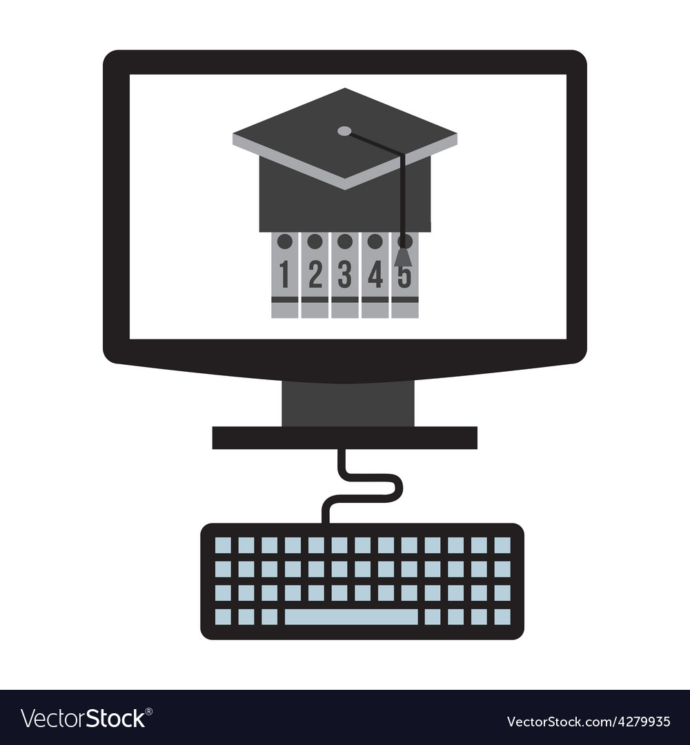E-learning concept Royalty Free Vector Image - VectorStock