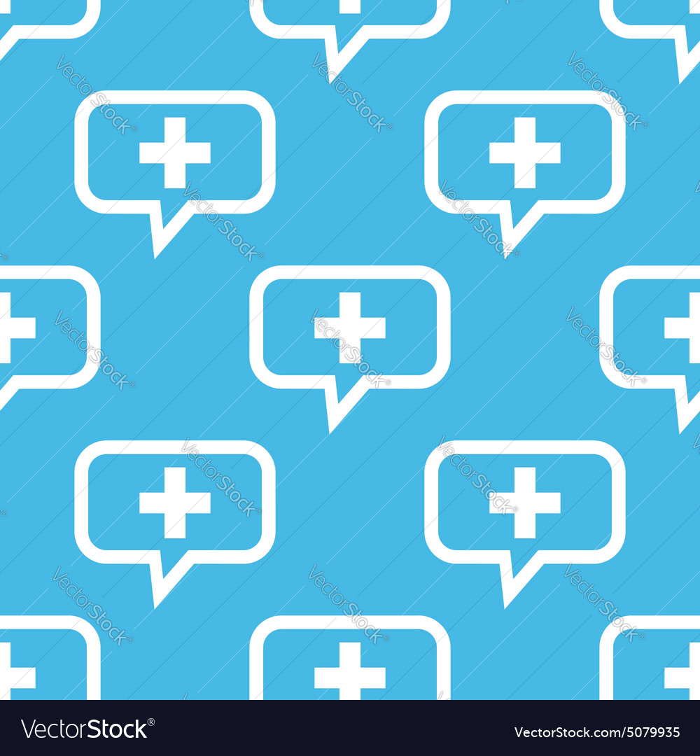 Plus message pattern Royalty Free Vector Image