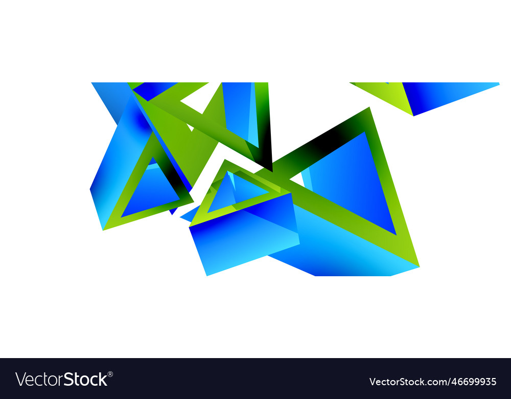 Triangle abstract background 3d basic Royalty Free Vector