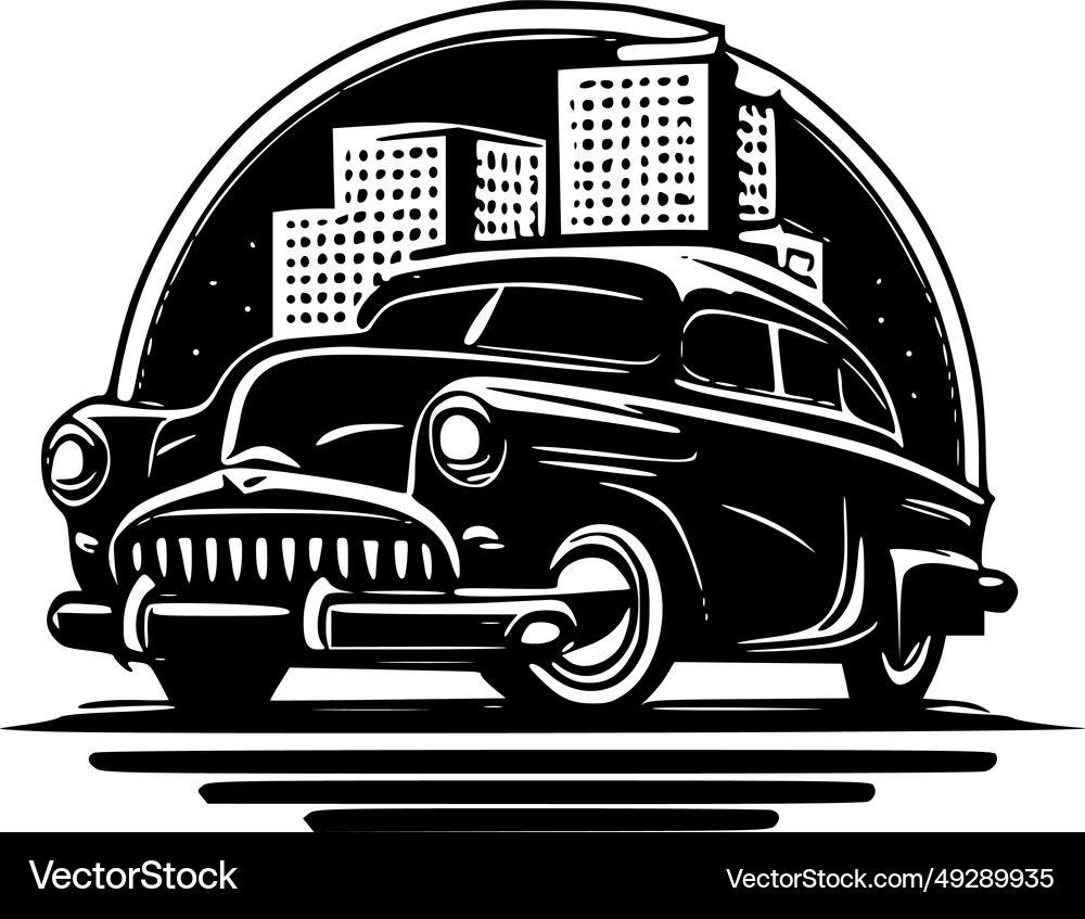 Vintage - black and white isolated icon Royalty Free Vector