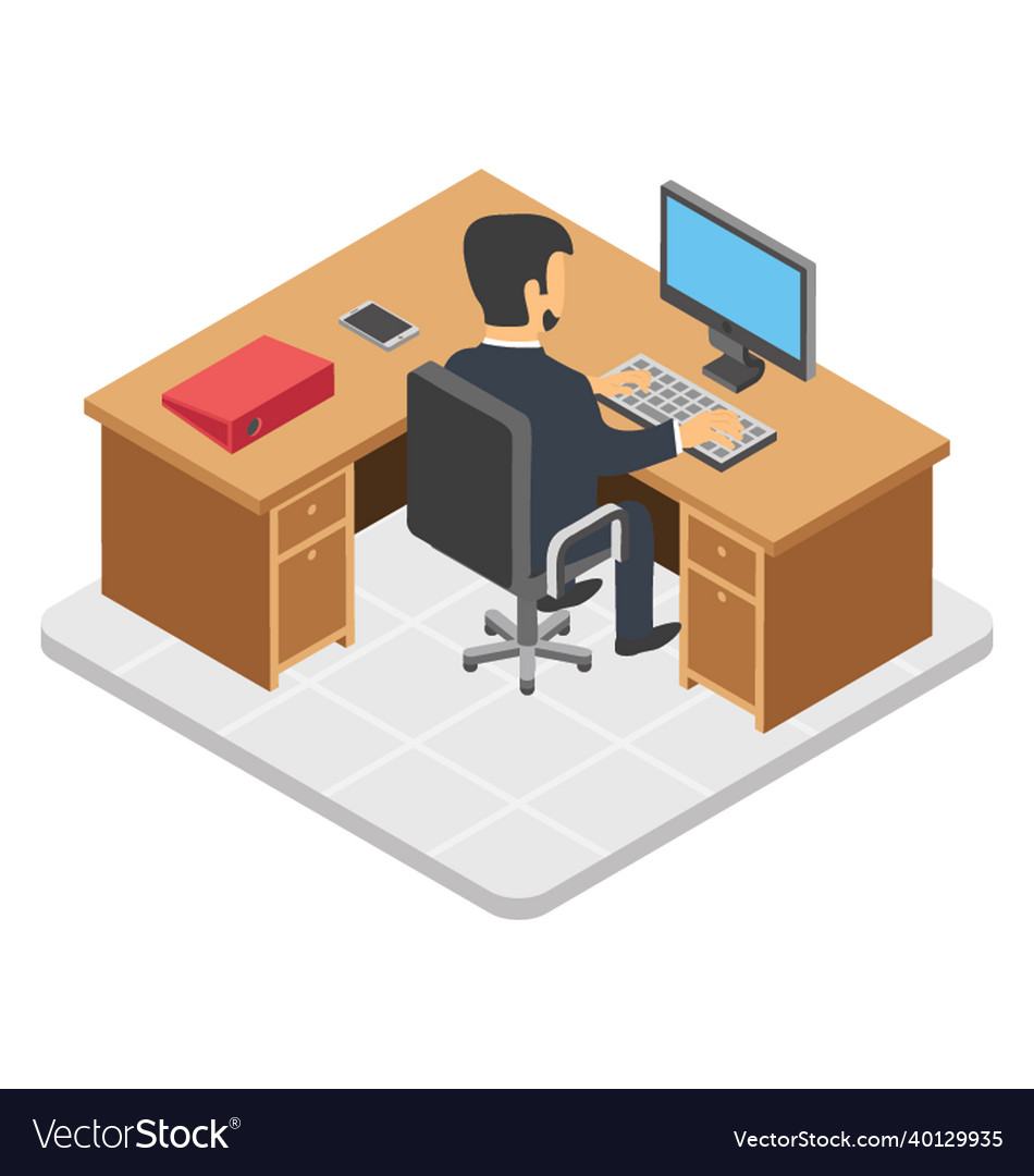 Workplace Royalty Free Vector Image - VectorStock