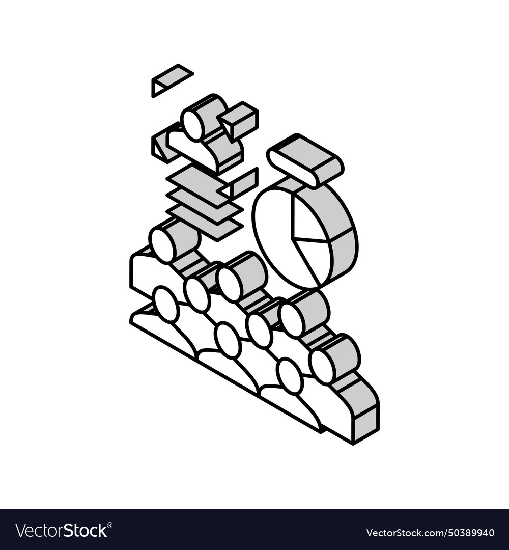 Algorithmic ad placement publisher isometric icon Vector Image Algorithmic ad placement publisher isometric icon Vector Image
