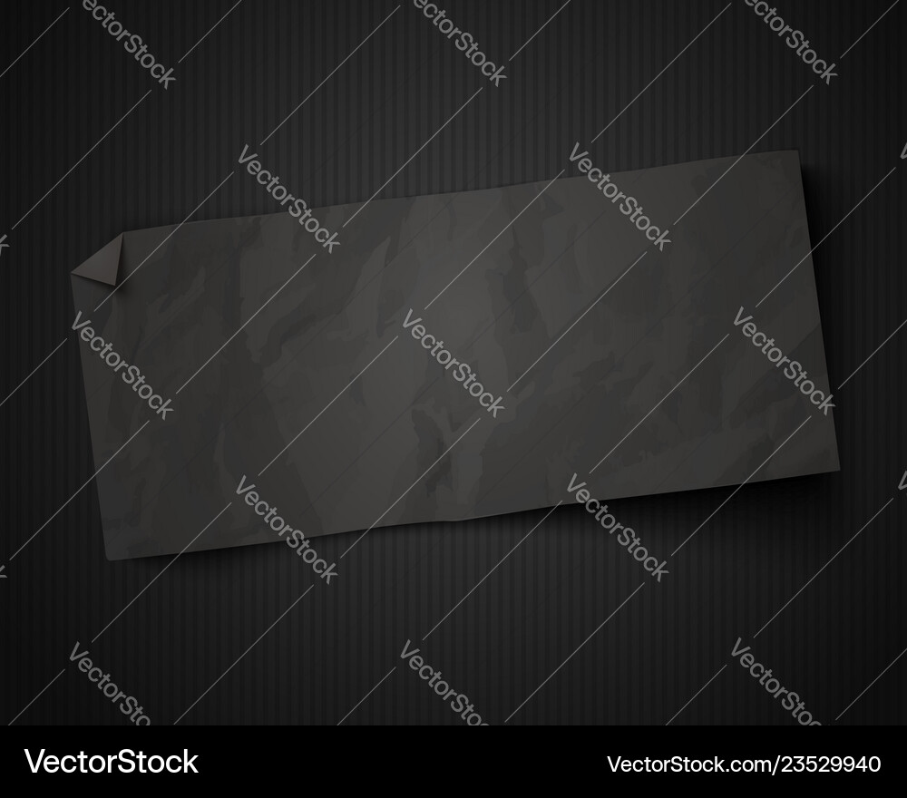 Black paper on vintage background Royalty Free Vector Image