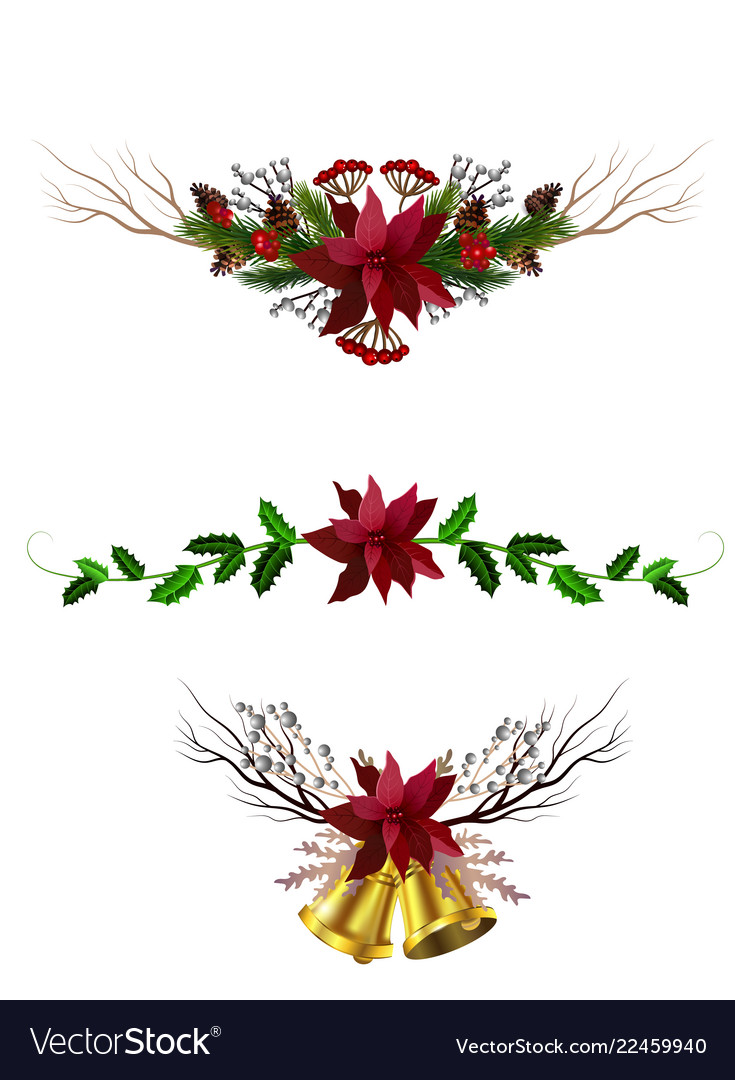 Christmas elements for your designs Royalty Free Vector
