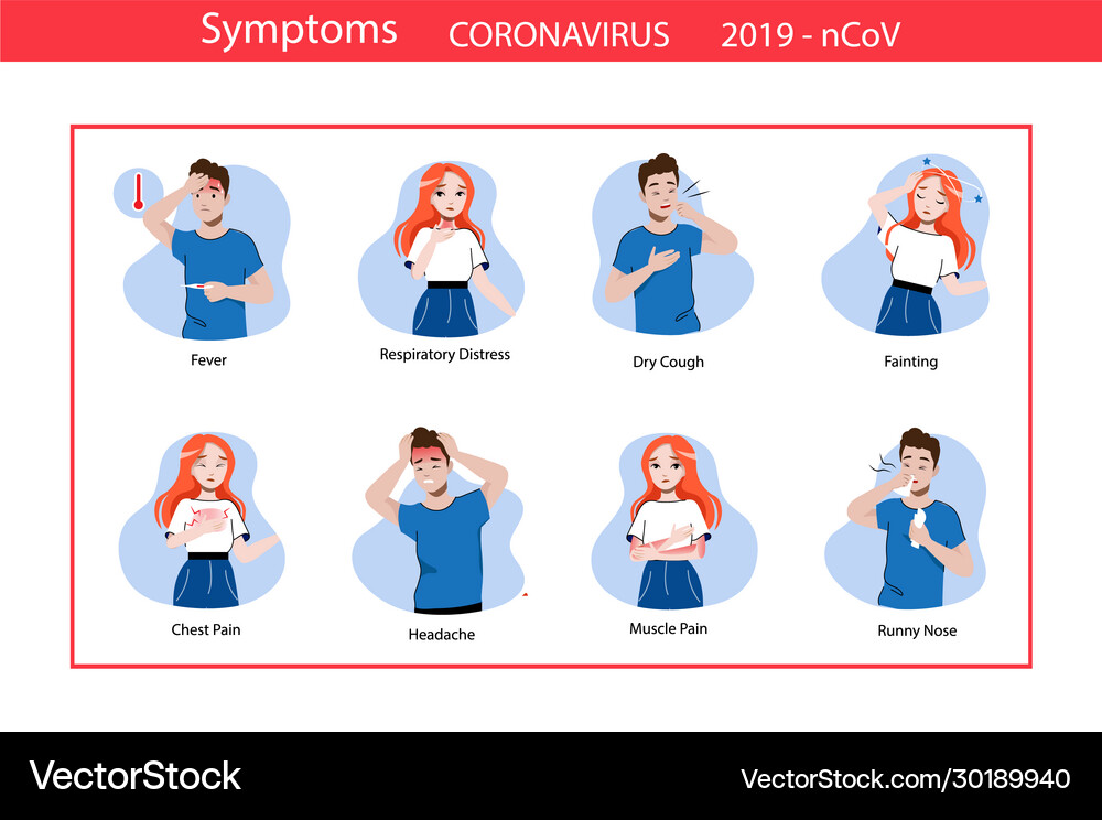 Coronavirus epidemic concept infografic with Vector Image