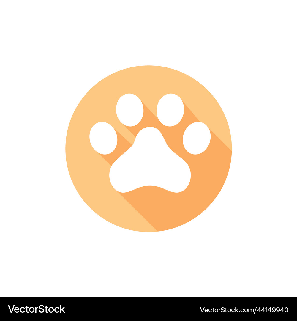 Dog and cat paws with sharp claws cute animal Vector Image