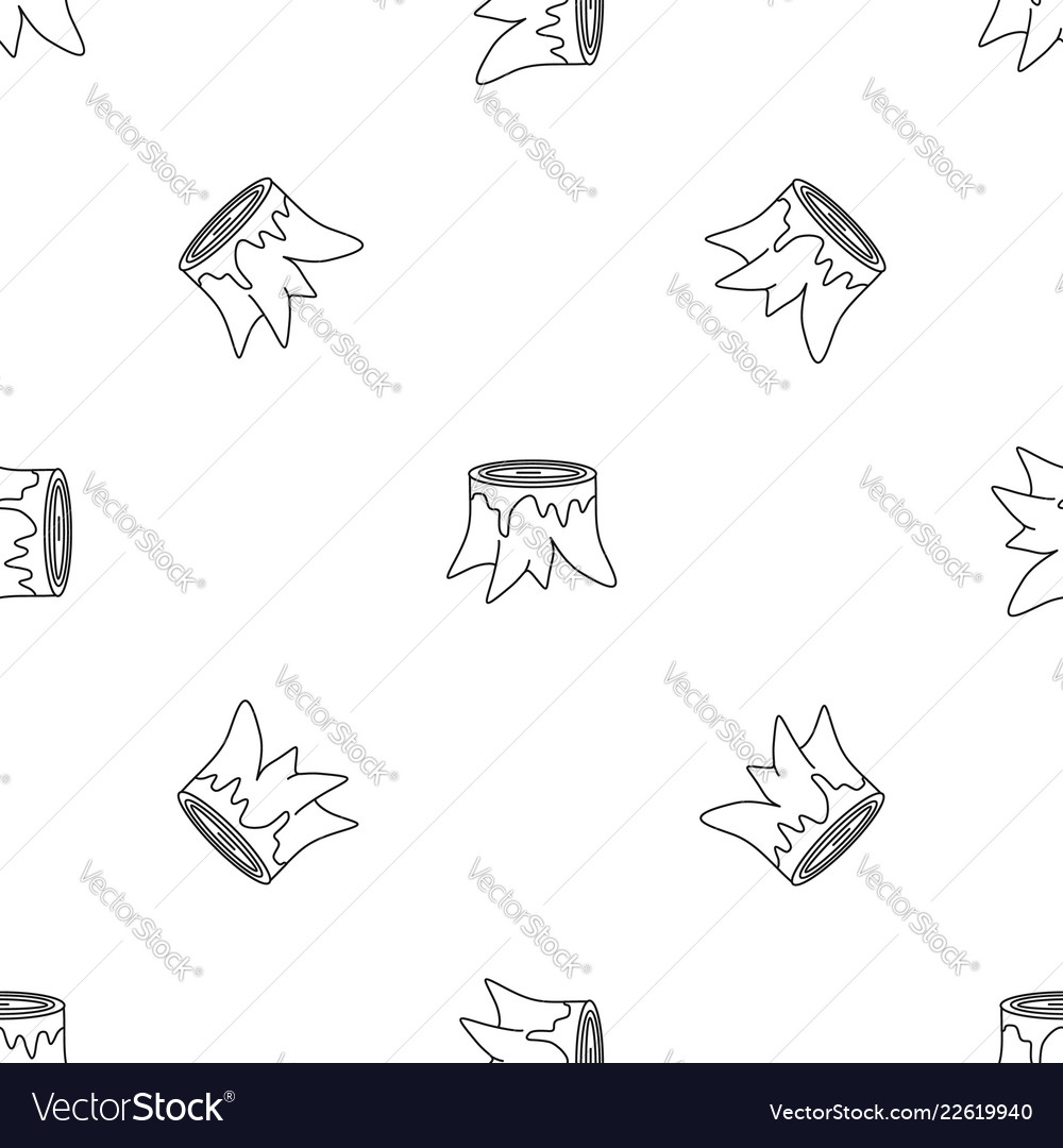 Tree trunk pattern seamless Royalty Free Vector Image