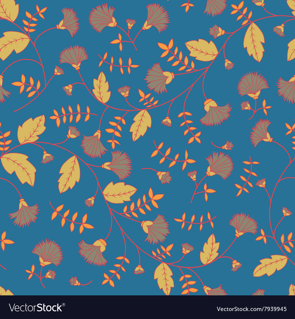 Cornflower pattern seamless texture Royalty Free Vector