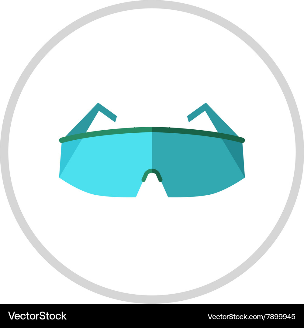 Glasses eye protection isolated Royalty Free Vector Image