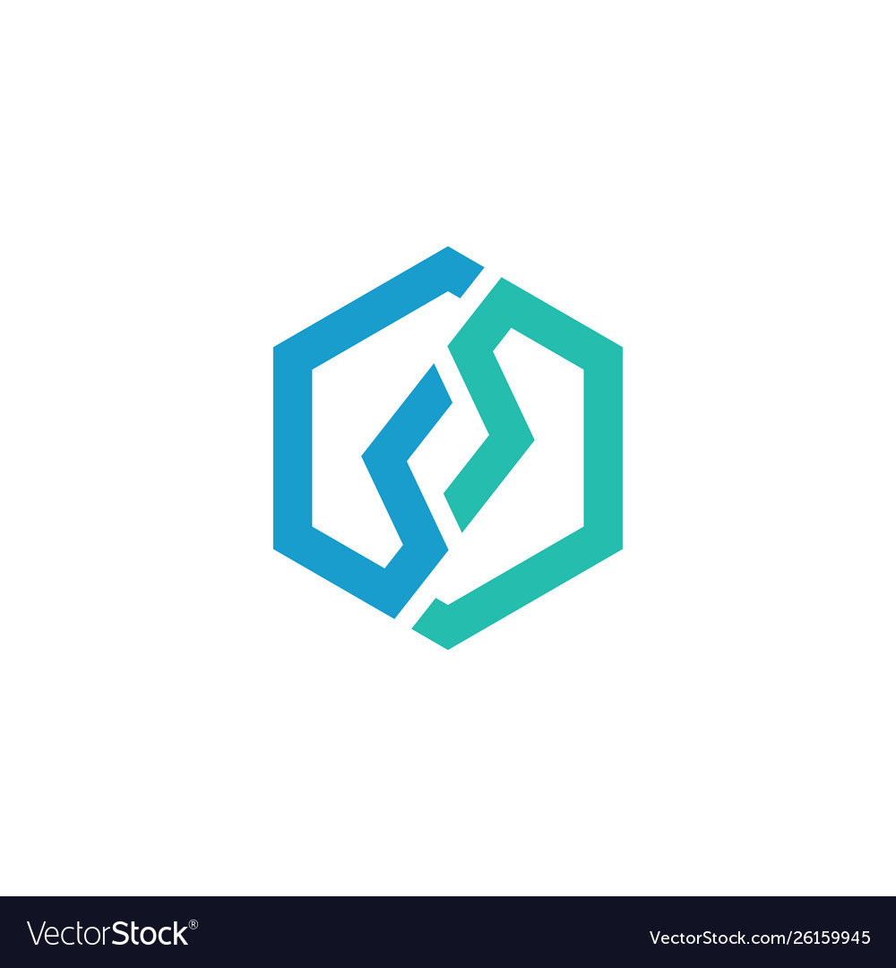 Initials logo template Royalty Free Vector Image