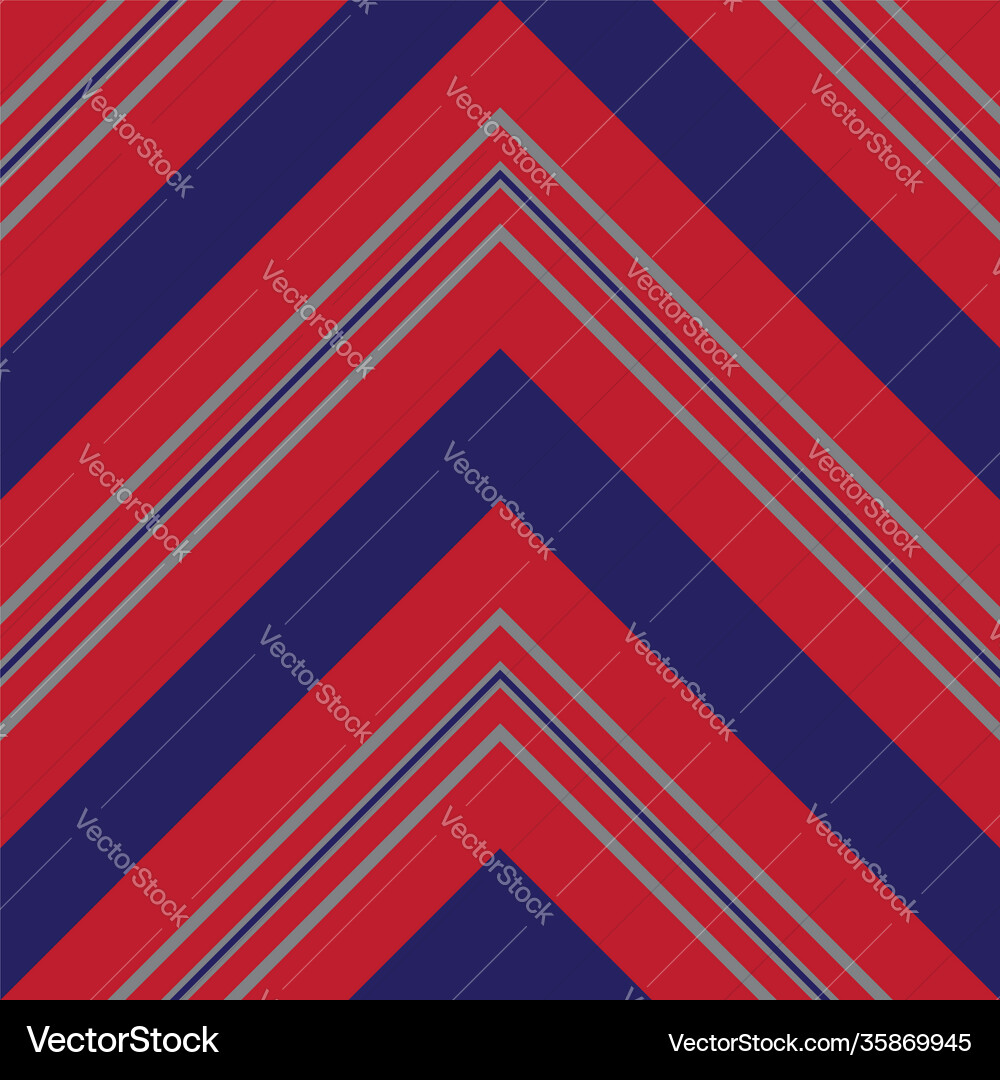 Red and blue chevron diagonal stripes seamless Vector Image