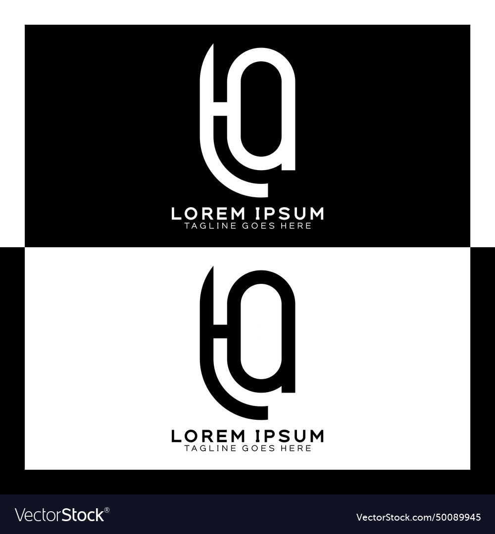 Tq initial letter logo alphabet t and q monogram Vector Image