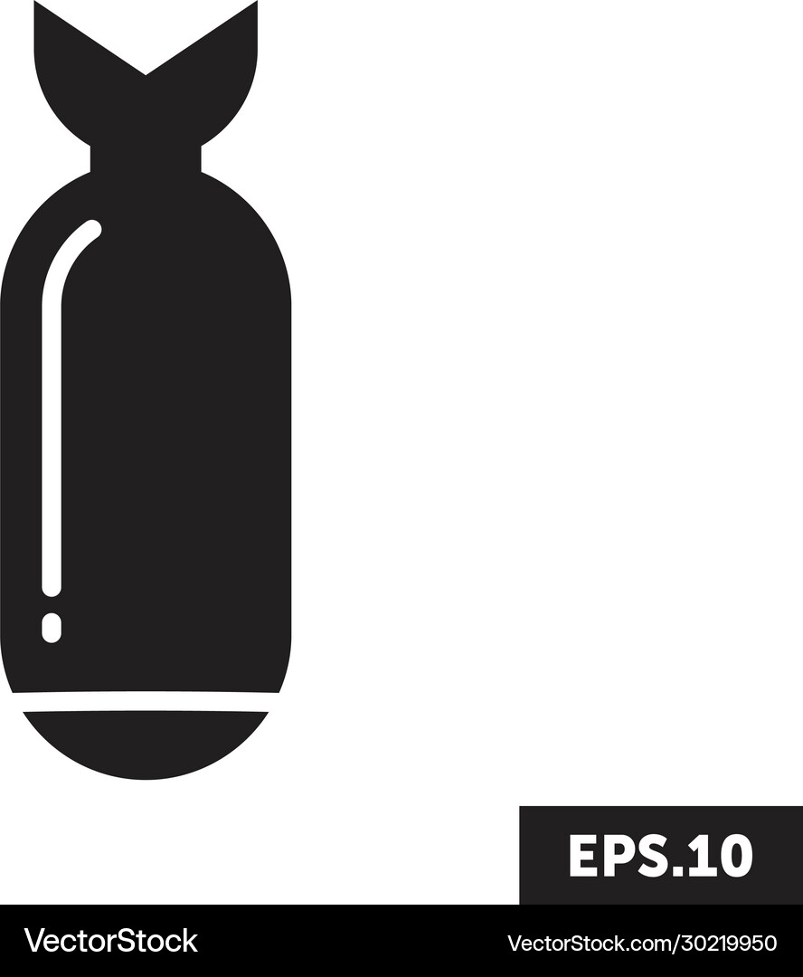 Army bomb icon signsymbol Royalty Free Vector Image