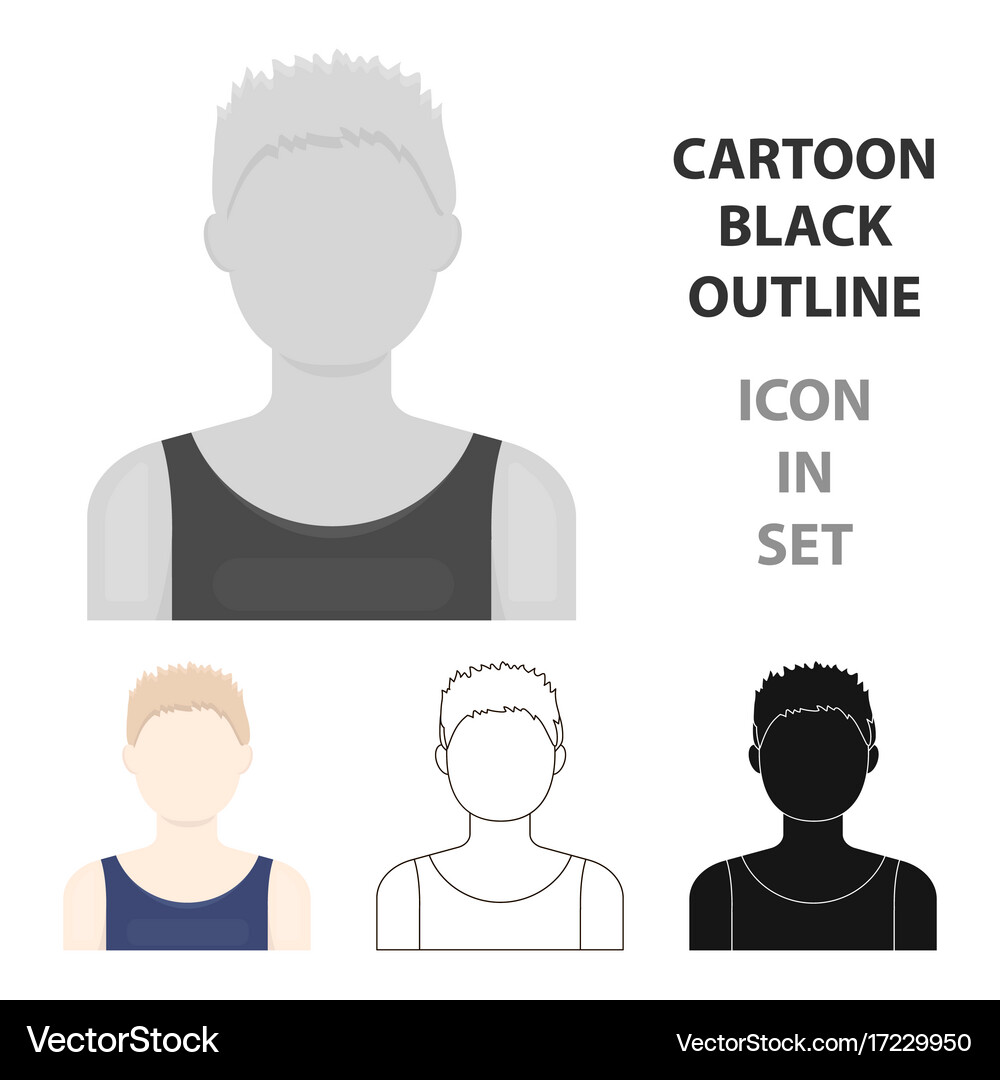Boy icon cartoon single avatarpeaople from Vector Image