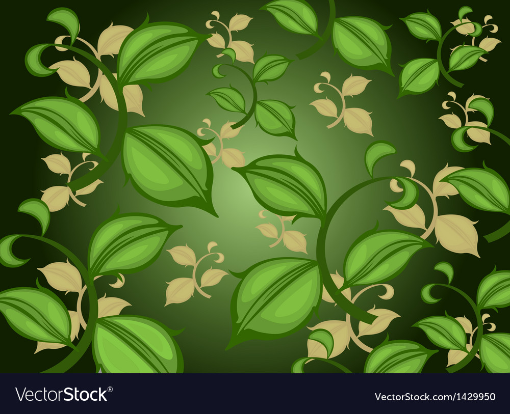 Green leaf pattern Royalty Free Vector Image - VectorStock