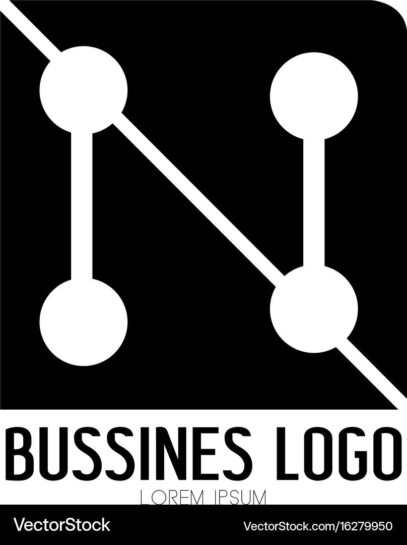 Isolated business logo Royalty Free Vector Image