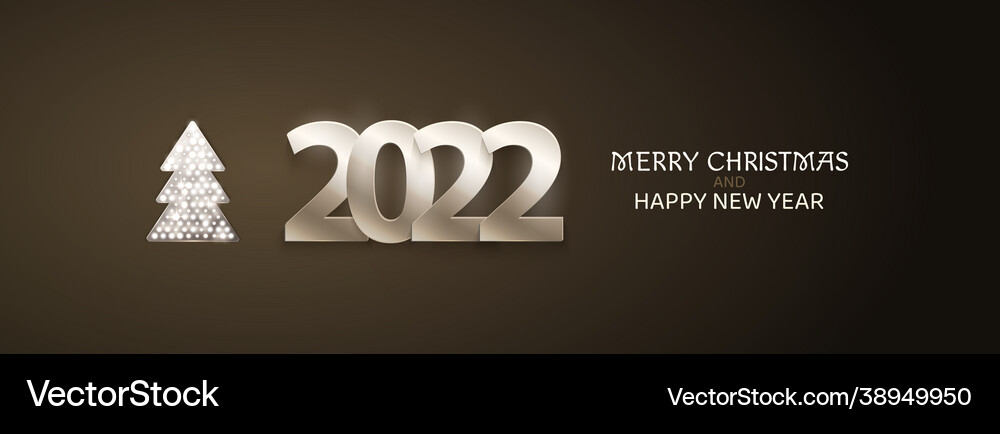 New year metallic numbers retro design Royalty Free Vector