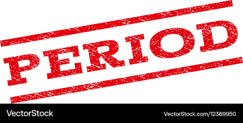 Period watermark stamp Royalty Free Vector Image