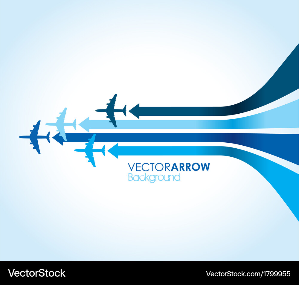 Blue Plane Background Royalty Free Vector Image