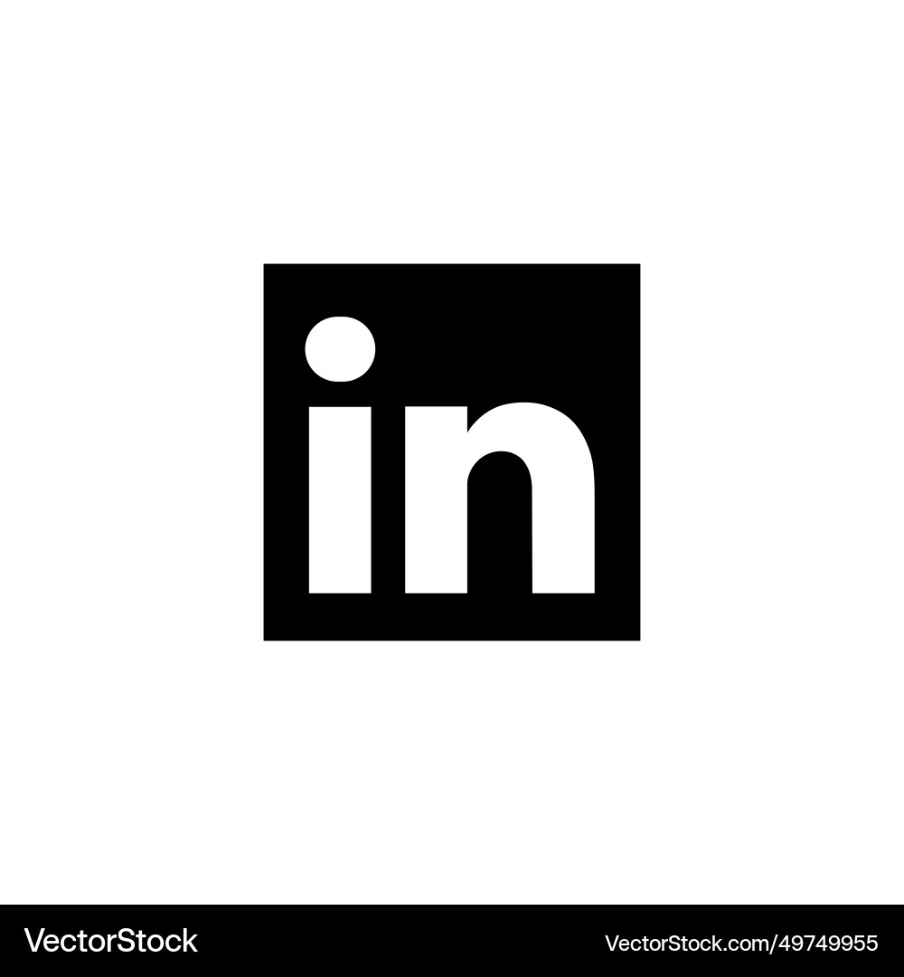Eps10 of a square black linked icon Royalty Free Vector