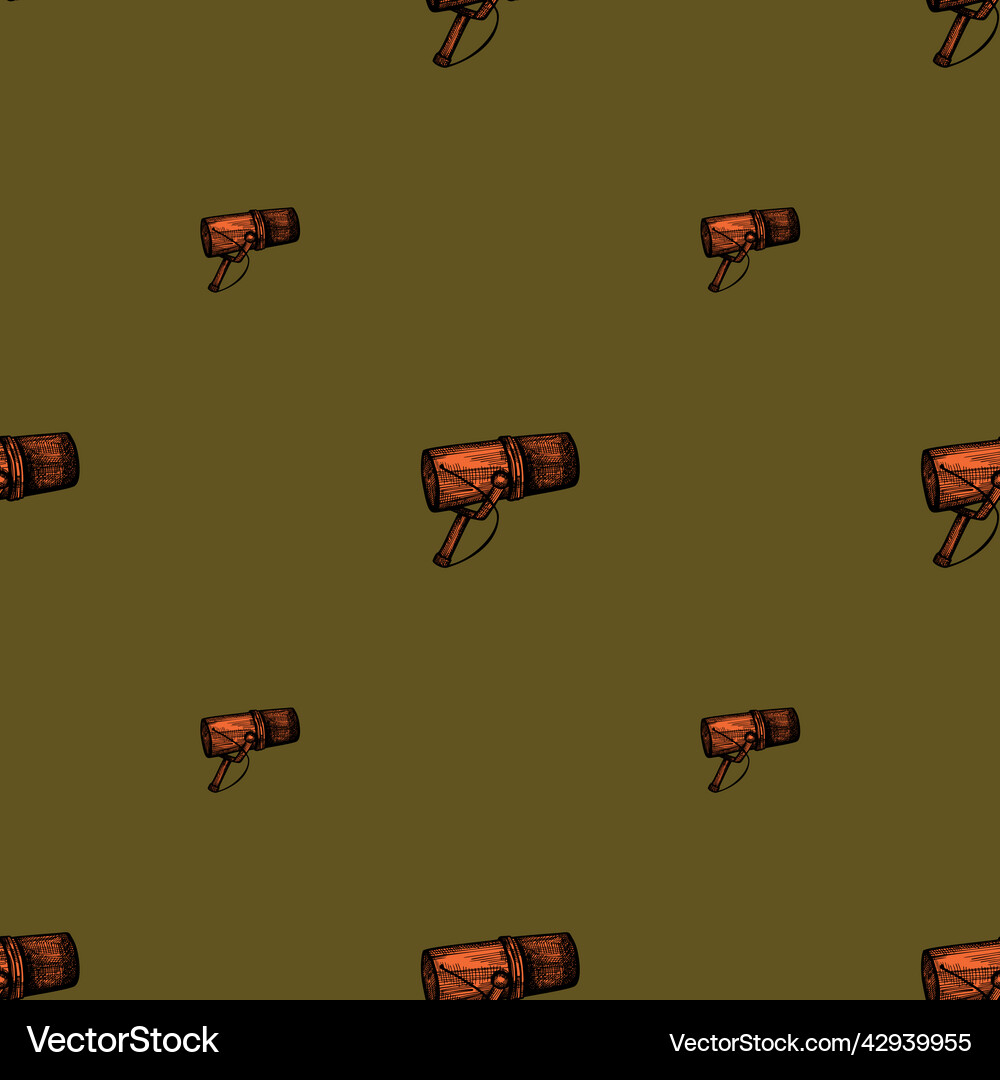 Microphone engraved seamless pattern music Vector Image