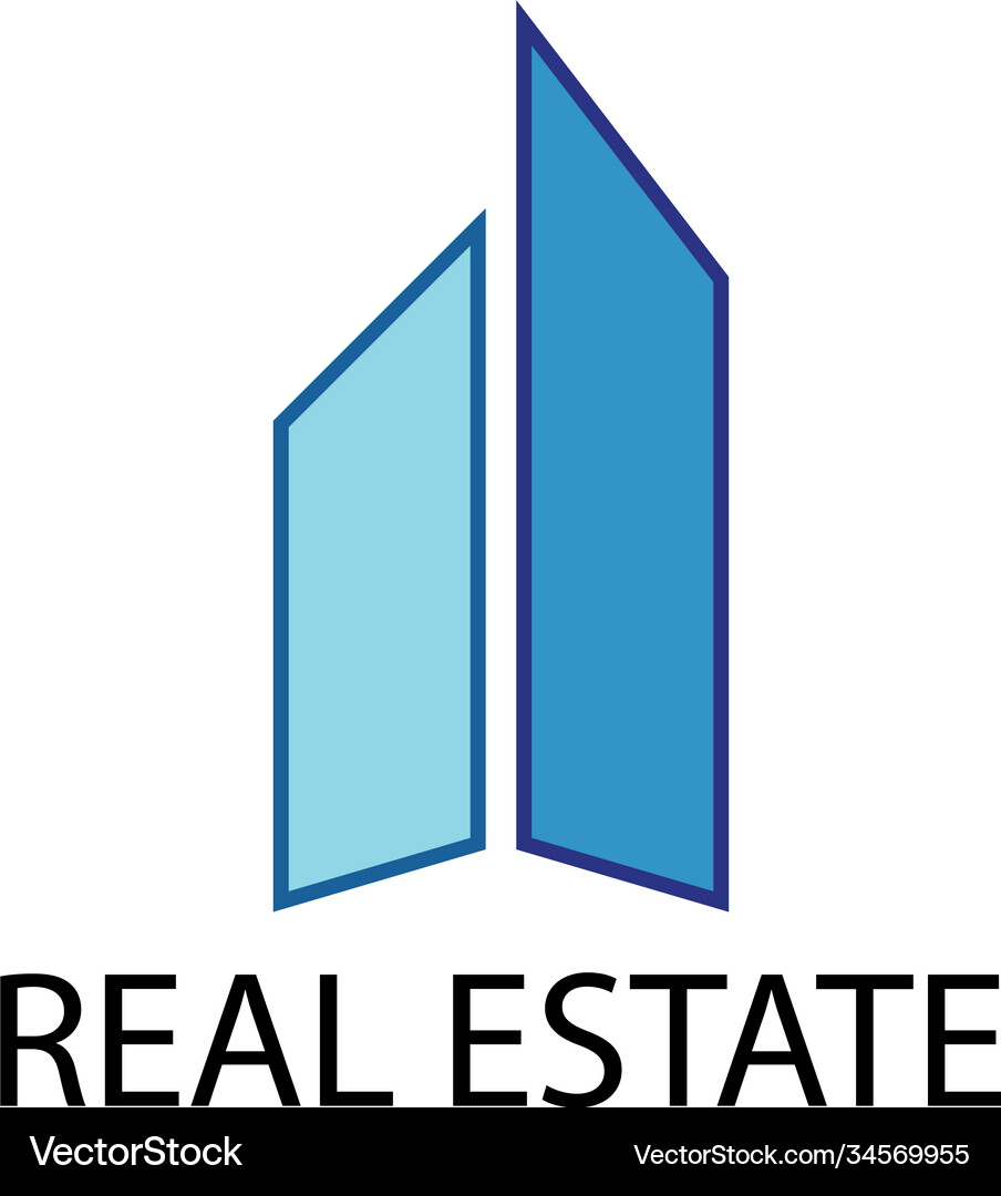 Property logo template Royalty Free Vector Image