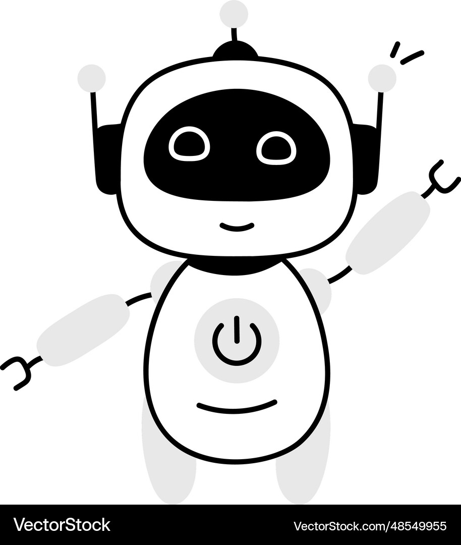 Robot Technology Royalty Free Vector Image Vectorstock