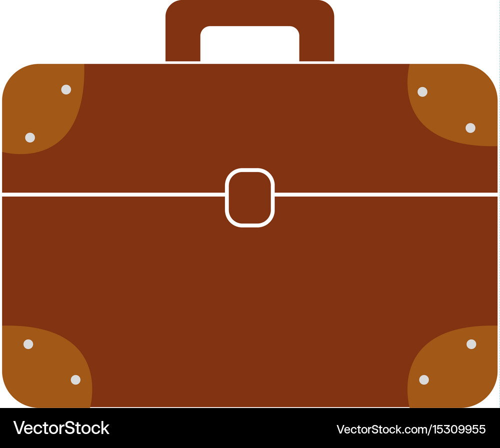 Suitcase travel isolated icon Royalty Free Vector Image