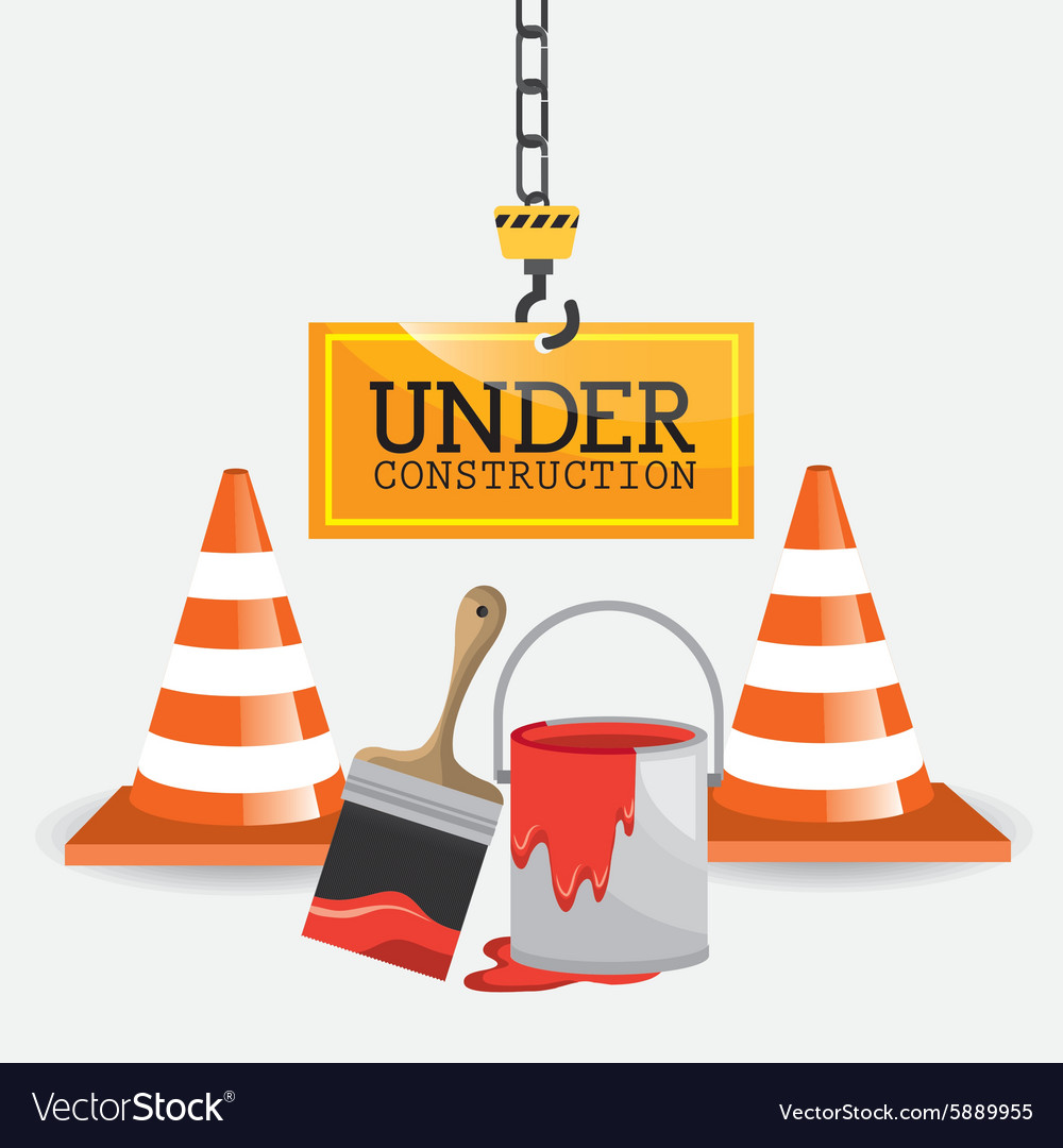 Under construction design Royalty Free Vector Image