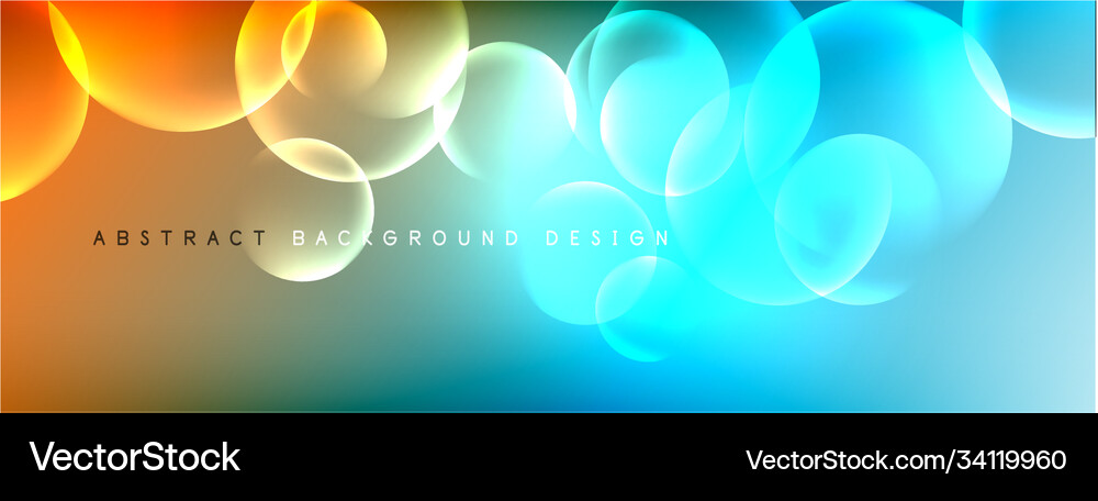 Abstract background liquid bubble circles Vector Image