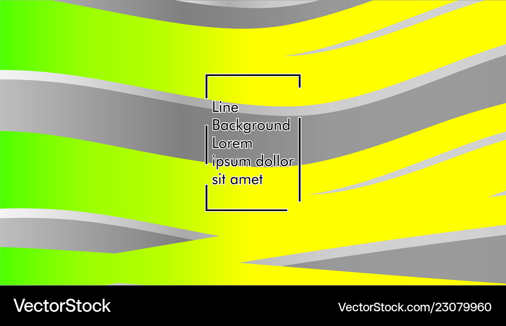 Abstract wave background with green and yellow Vector Image