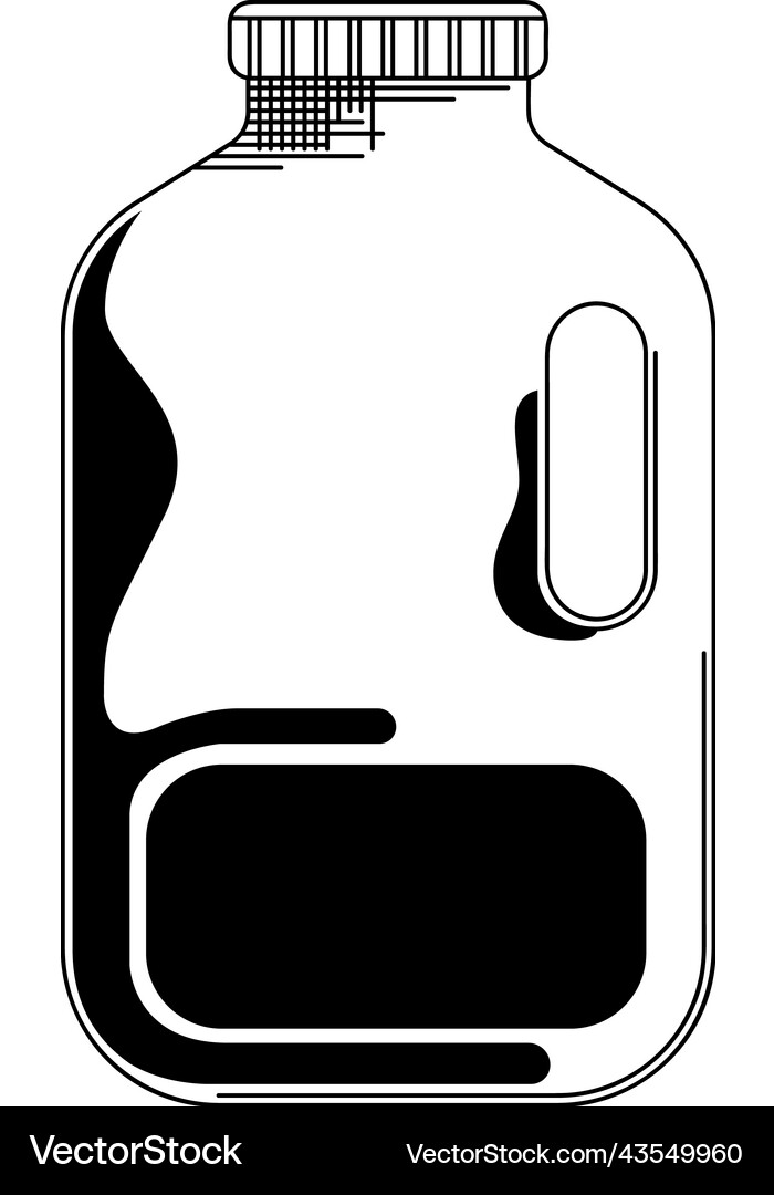 Milk pot dairy product Royalty Free Vector Image