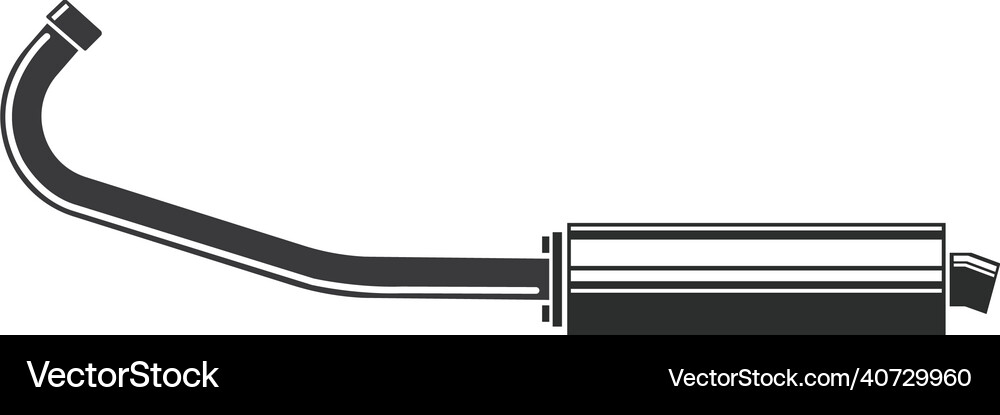 Motorcycle exhaust icon design Royalty Free Vector Image