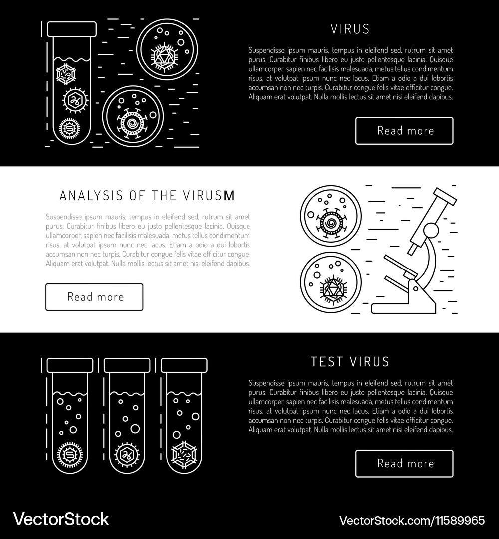 Cells of viruses and bacteria Royalty Free Vector Image