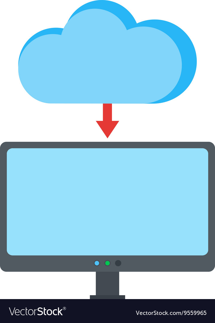 Cloud connection Royalty Free Vector Image - VectorStock