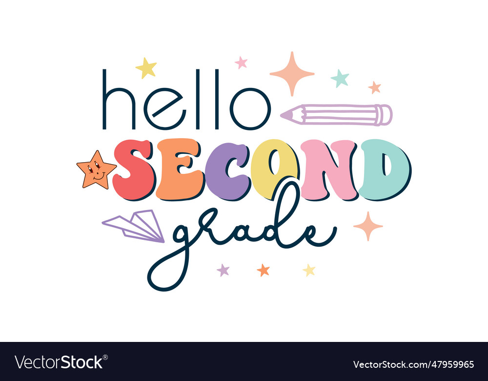 Hello second Royalty Free Vector Image - VectorStock